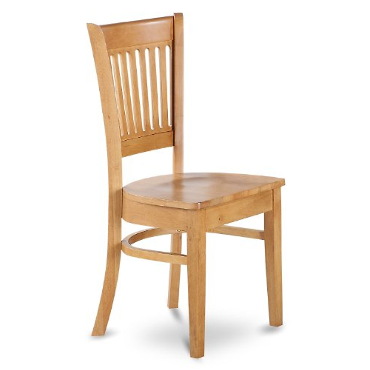 East West Furniture Dublin 5 Piece Modern Set Includes a Round Wooden Table with Dropleaf and 4 Dining Room Chairs, 42x42 Inch, Oak