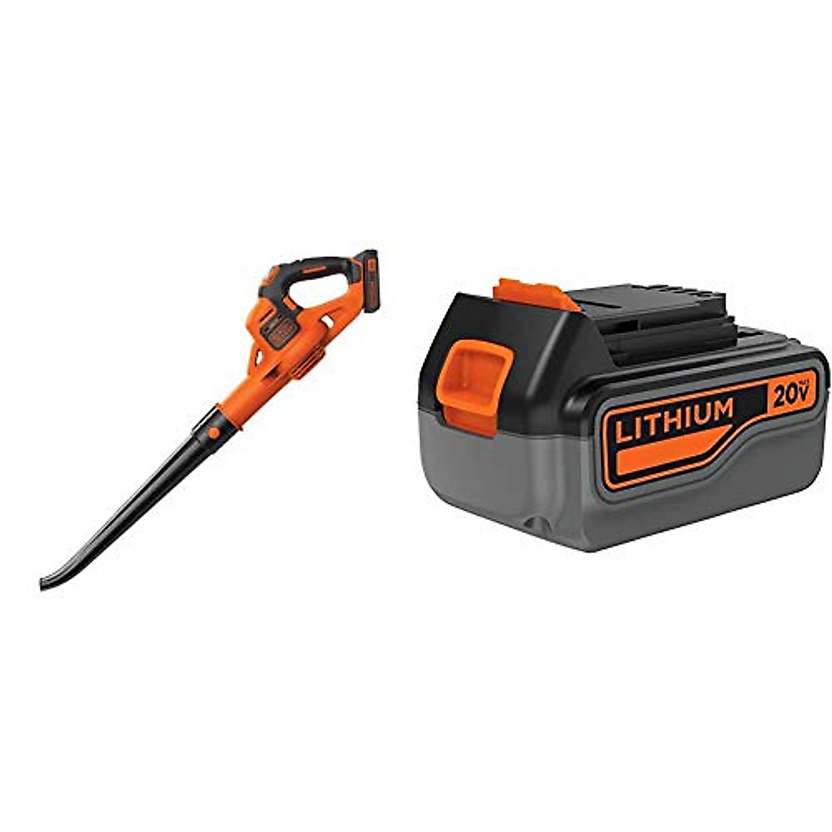 BLACK+DECKER 20V MAX Cordless Sweeper with Power Boost & Extra 4-Ah Lithium Ion Battery Pack (LSW321 & LB2X4020)