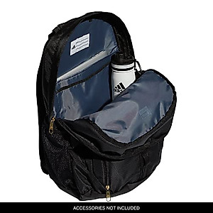 adidas Unisex Prime 6 Backpack, Black/Gold Metallic, One Size