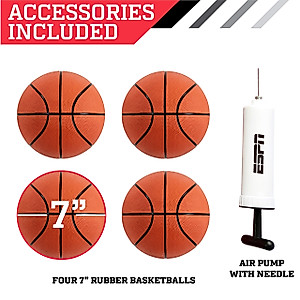 ESPN EZ Fold 2 player Basketball Game with Polycarbonate Backboard and LED Scoring