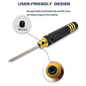 HOPLEX Model Chisel with 0.1/0.2/0.4/0.6/0.8/1.0/2.0mm Blade Resin Carved Scribe line Modeling Scriber
