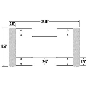 US Cargo Control Rubber Cap Moving Dolly, 18.5 Inch x 32.5 Inch, Heavy Duty Furniture Dolly with Rubber Caps to Secure Load While Moving, Rubber Swivel Wheels for Easy Mobility, Case of 2 Dollies