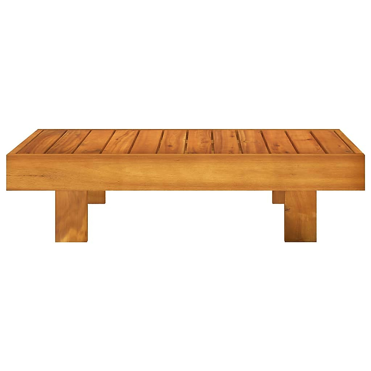 ULUYYUC 2 Piece Patio Lounge Set,Porch Furniture Outdoor sectional Sofa sunroom furnitur Garden Sofa Balcony Sofa Suitable for Porch, Backyard, Pool, Balcony with Cream White Cushions Acacia Wood