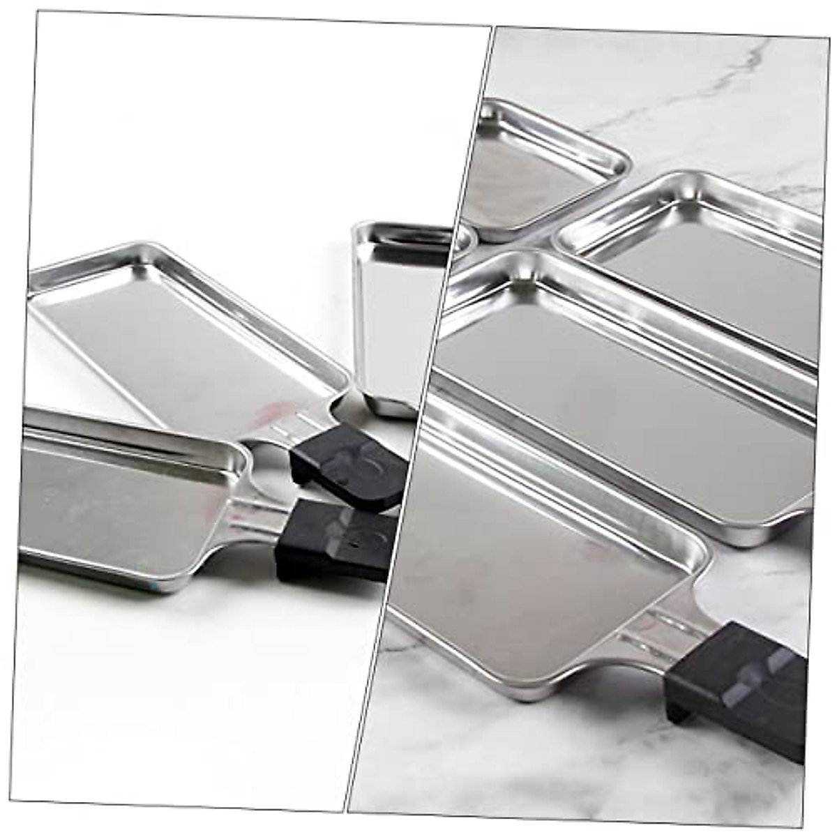 Hemoton 12 Pcs Round Serving Tray Food Trays Round Baking Pan 9x9 Baking Pan Kitchen Baking Pan Baking Steel Stainless Steel Stainless Steel Bread Pan Metal Pan Rectangle Bakeware Oven