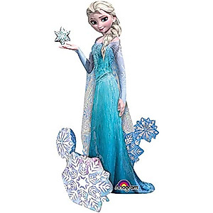 Frozen's Elsa The Snow Queen Airwalker Birthday Balloons Decoration - 57" Inches