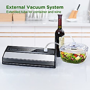 GERYON Vacuum Seal Container for Food Preservation, 2.1 QUART(2 LITER）Work with GERYON Vacuum Sealer Machine