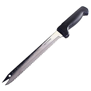 Kitchen + Home Carving Bread Knife – 8” Ultra Sharp Surgical Stainless Steel Serrated All Purpose Kitchen Knife – Never Needs Sharpening - As Seen on TV and Live Demonstration
