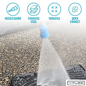 MTM Hydro Acqualine Pressure Washer Nozzle Guard Holder Tips Protector with 1/4” Quick Coupler Plug, 40 Degrees 3.5