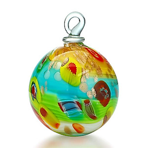 6" Garden Hanging Friendship Balls Gazing Balls Window Outdoor Witch Ball Hand-Blown Glass Ornament