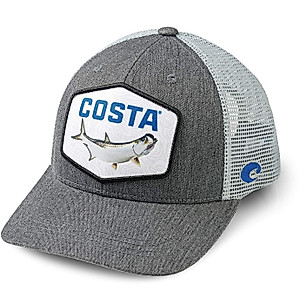 Costa Topo Trucker Hat, Mid Gray Heather Tarpon