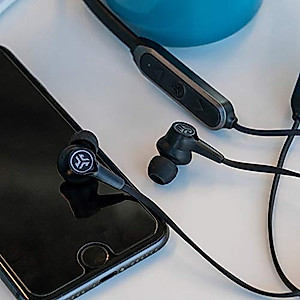 JLab Epic ANC Earbuds | Active Noise Canceling | Be Aware Audio | Bluetooth 5 | 25+ Hour Battery Life | IP54 Sweat Resistant | Universal Music Control | Bluetooth Headphones | Black