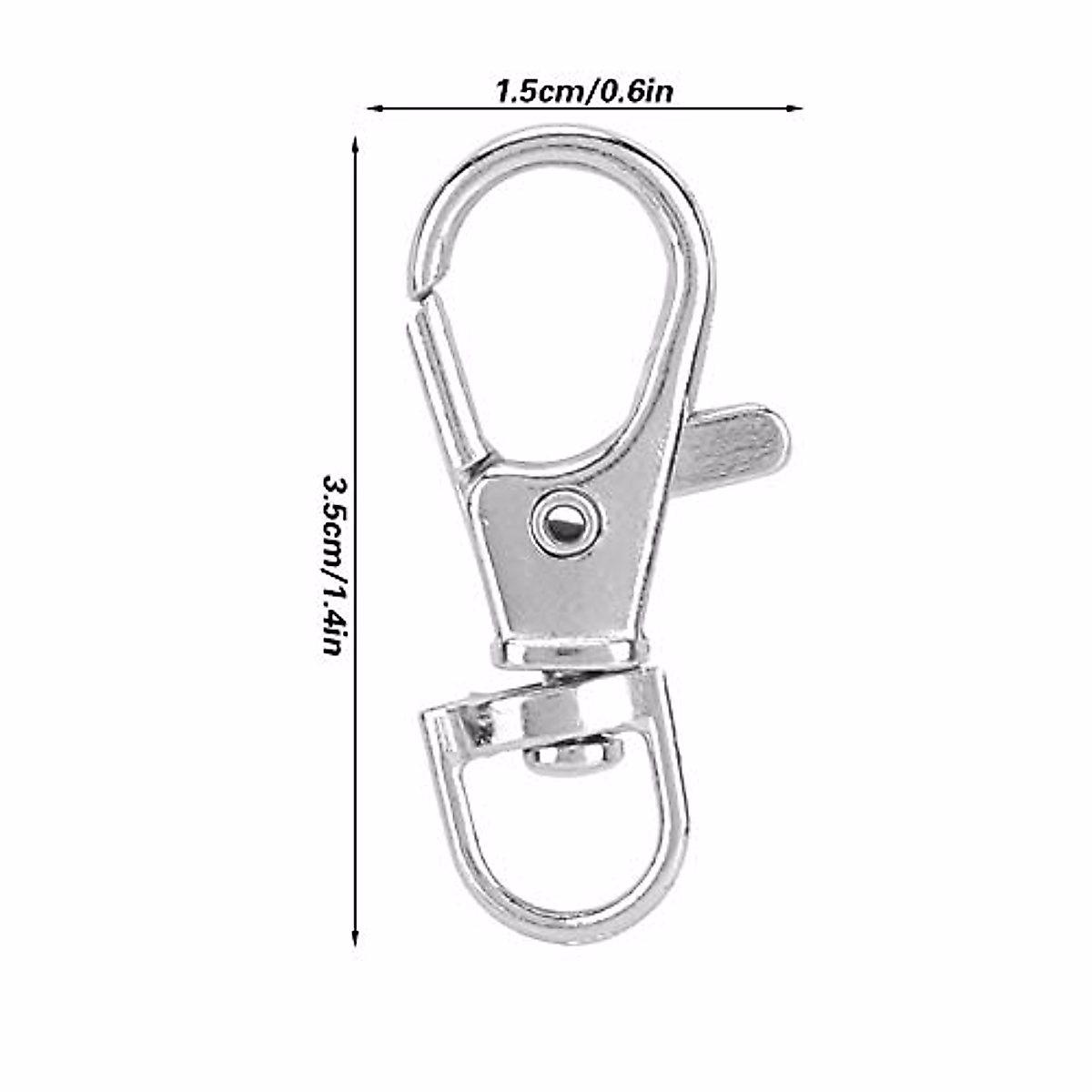 12 Pcs Pet Birds Foot Rings Cage Door Buckle Lock Claw Trigger Snap Hook Iron Anti-Escape Accessory for Pet Birds Parrot Small Animals