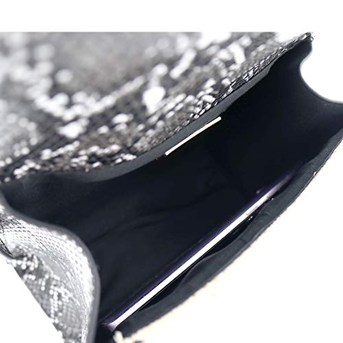 Small Medium Straw Boho Bali Beach Rattan Clutch Satchel Crossbody Bag Purse (Small Snake Print Trim Crossbody - Black Snake)