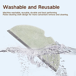 Home Times Accessories Roller Brush Knit Set for Roborock Q7Max+/Q7 Series Vacuum Spare Parts (4 Mop Pads+1 Main Brush+2 Hepa Filters+4 Side Brush) …