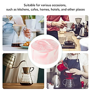 Coffee Filter Holder Storage, Container Coffee Filter Dispenser with Lid Coffee Filter Basket Coffee Bar Accessories Organizer for Home(Pink)