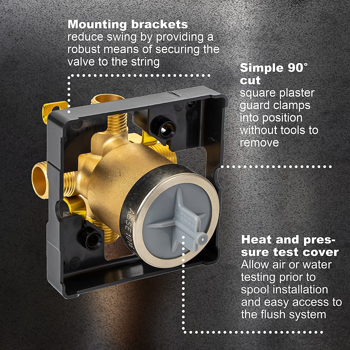 WIRELEL R10000-UNBX Compatible with Faucet Universal Tub and Shower Valve Body for Tub Trim Kits, Shower Flow Control Valves Replacement