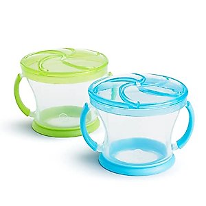 Munchkin Snack Catcher, 2 Pack, Blue/Green