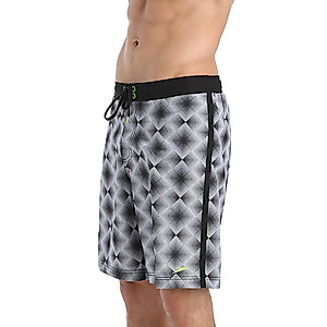 Speedo Men's Geo Diamond E-Board 21 Inch, White, Small