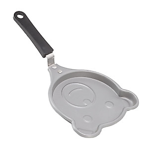 TOPINCN Mini Egg Pan, Nonstick Egg Frying Pan Omelet Pan Innovative Korean Breakfast Pot DIY Mini Breakfast Pan Small Egg Pancake (Bear)