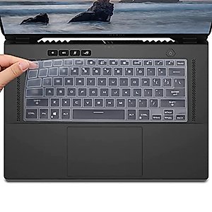 Keyboard Cover for 2023 2022 ASUS ROG Zephyrus G14 GA402, Zephyrus M16 GU604 GU603, ROG Zephyrus G15 GA503 & Zephyrus G16 GU603,ROG Flow X13，TUF Dash 15 TUF516PE & TUF Dash F15 Series Laptop - Clear…