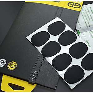 WINGKIND Alto/Tenor Saxophone & Clarinet Mouthpiece Cushions Patches Pads, 0.8mm Black (8 pieces)