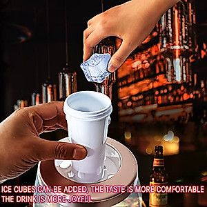 Beer Tower Dispenser 5L/169oz Mimosa Drink Tower with 2 Detachable Ice Tube and LED Light, Margarita Beverage Dispenser for Party Gameday Bars, Keep Fresh & Cold, Easy to Clean (Rose Gold Finish)