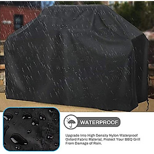 PATIOPTION BBQ Grill Cover 58inch Outdoor Barbecue Cover Gas Grill Cover Waterproof Weber Grill Cover Charbroil Grill Cover for Char Broil, Holland, Jenn Air, Dyna-Glo, Brinkmann, Nexgrill, Propane