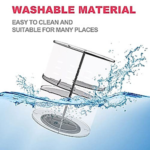 Artbisons 360 Rotating Makeup Organizer, 7 Layers Adjustable Large Capacity Cosmetics Organizer Spinning Perfume Organizer for Vanity Fits Brushes Nail Polish (Clear)