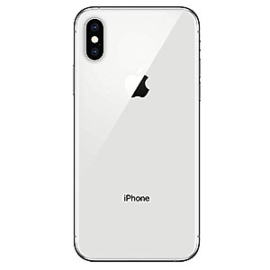 Apple iPhone XS, US Version, 256GB, Silver - Unlocked (Renewed)