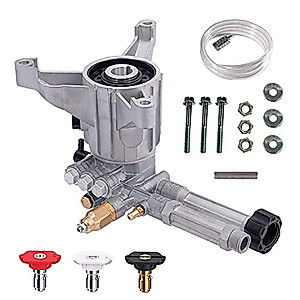 AR High Pressure Washer Pump 2400 PSI RMW22G24-EZ -SX, Vertical 7/8" Shaft Power Washer Replacement Pump Head with Easy Start Valve by ANNOVI REVERBERI