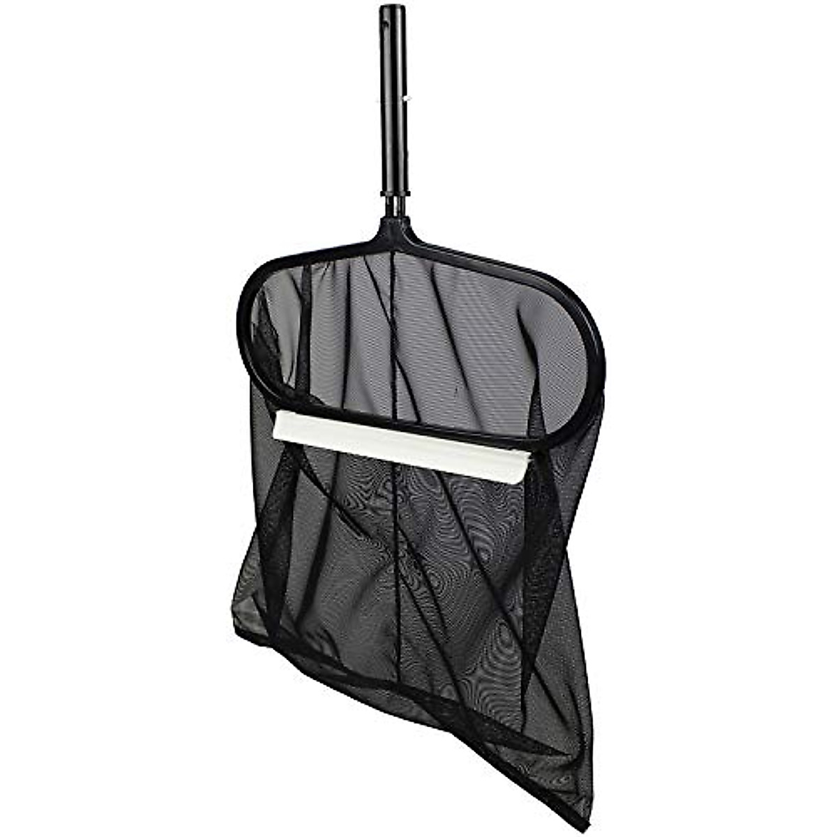 Poolmaster 21182 Premier Collection Solid-Core Aluminum Swimming Pool Leaf Rake with Durable Fine-Mesh Net, Medium, Silver