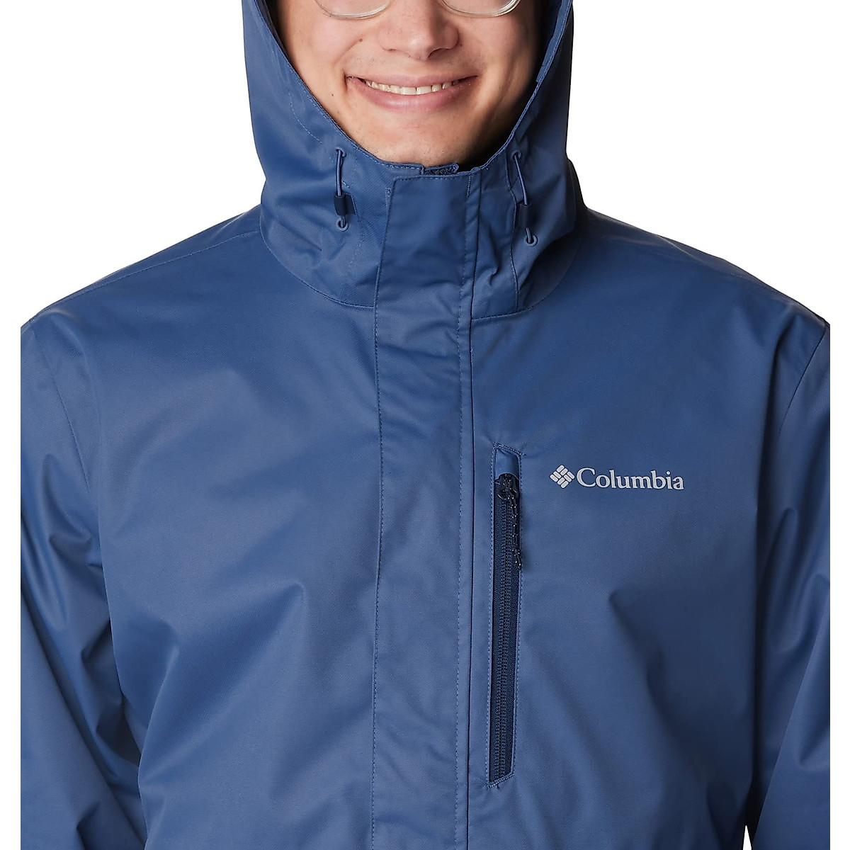 Columbia Men's Hikebound Jacket, Dark Mountain/Collegiate Navy, Medium