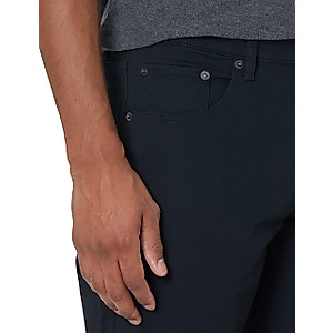 Amazon Essentials Men's Straight-Fit 5-Pocket Stretch Twill Pant, Black, 34W x 30L