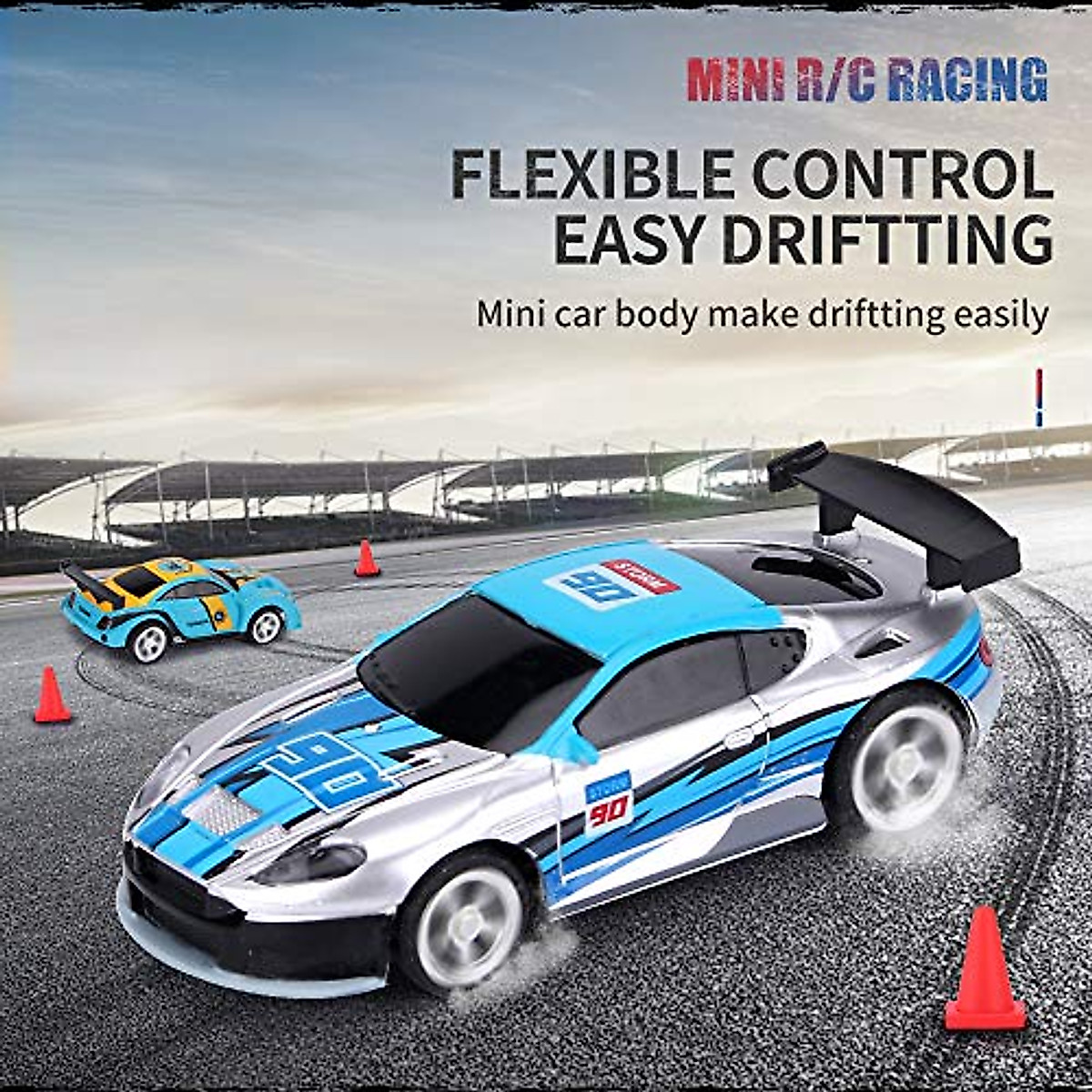 ZHFUYS Remote Control car, Gravity Sensor Control, Remote Control, Mobile Phone Control 3 Modes of RC Car, Creative Coke can Pocket Racing, 2.4G (Red)