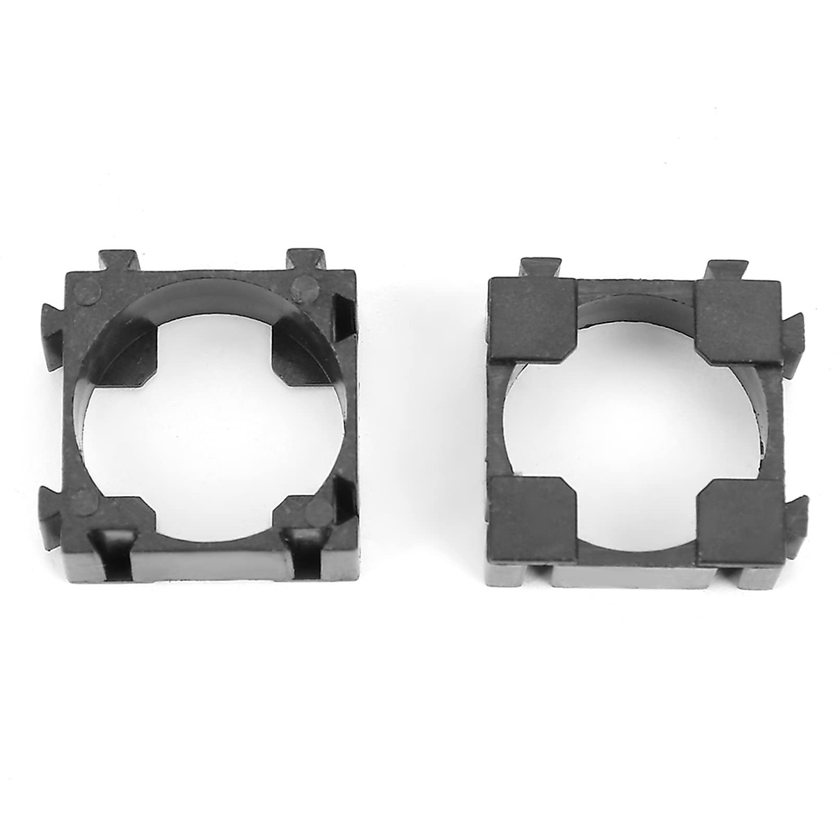 Walfront 100PCS Li ion Battery Holder Stand Cylindrical Battery Pack Bracket Battery Holder/Organizer - 18.4mm / 0.7in Hole Diameter