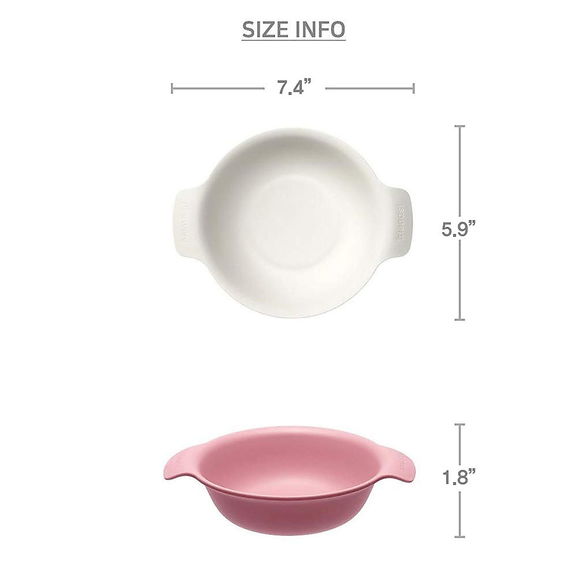 Nineware BPA-Free Cereal Bowl Set of 4 Unbreakable Lightweight for Soup, Rice, Yogurt Dishwasher & Microwave Safe