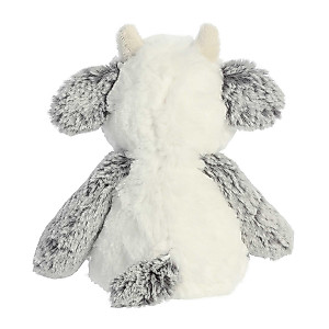Aurora® Snuggly Sweet & Softer™ Cow Stuffed Animal - Comforting Companion - Imaginative Play - White 9 Inches
