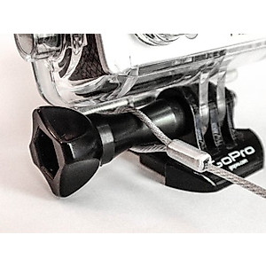 The Accessory Pro® Magnetic Mount and Steel Safety Cable Compatible with All GoPro® Cameras - 100+ mph Speed