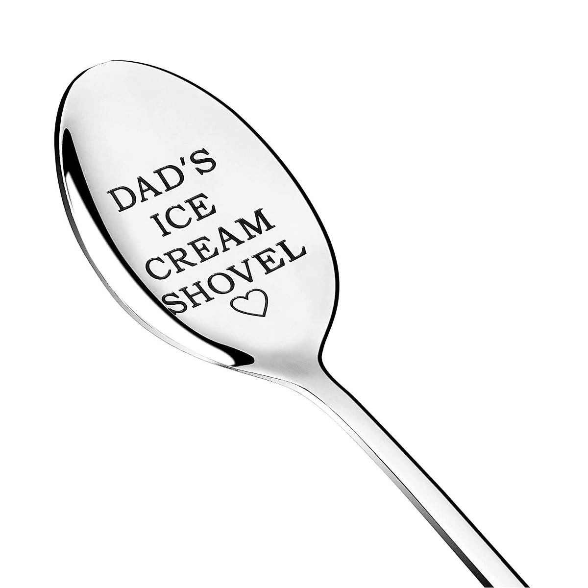 Father's Day Gifts from Daughter, Dad's Ice Cream Shovel, Stainless Steel Ice Cream Spoon Gift for Father's Day Gifts, Emotional Funny Dad Birthday Gift, Cute Christmas/Thanksgiving Gifts for Dad