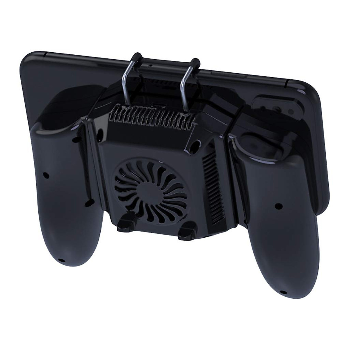 Cell Phone Cooler Game Controller Cooler Mobile Game Controller with Cooling Fan, Mobile Controller Gamepad L1 R1 Aim and Shoot Trigger, Remote Grip for 4.7-6.5" Android iOS Phone Accessories