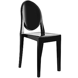 2xhome - Victoria Style Ghost Side Chair Transparent Acrylic Chair