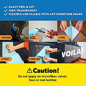 Panther Armor Cat Scratch Deterrent Tape – 12 Double Sided Anti Scratching Sticky Tape - Cat Furniture Protector – Cat Training Tape Corner Couch Protector for Cats - Cat Scratch Furniture Protector