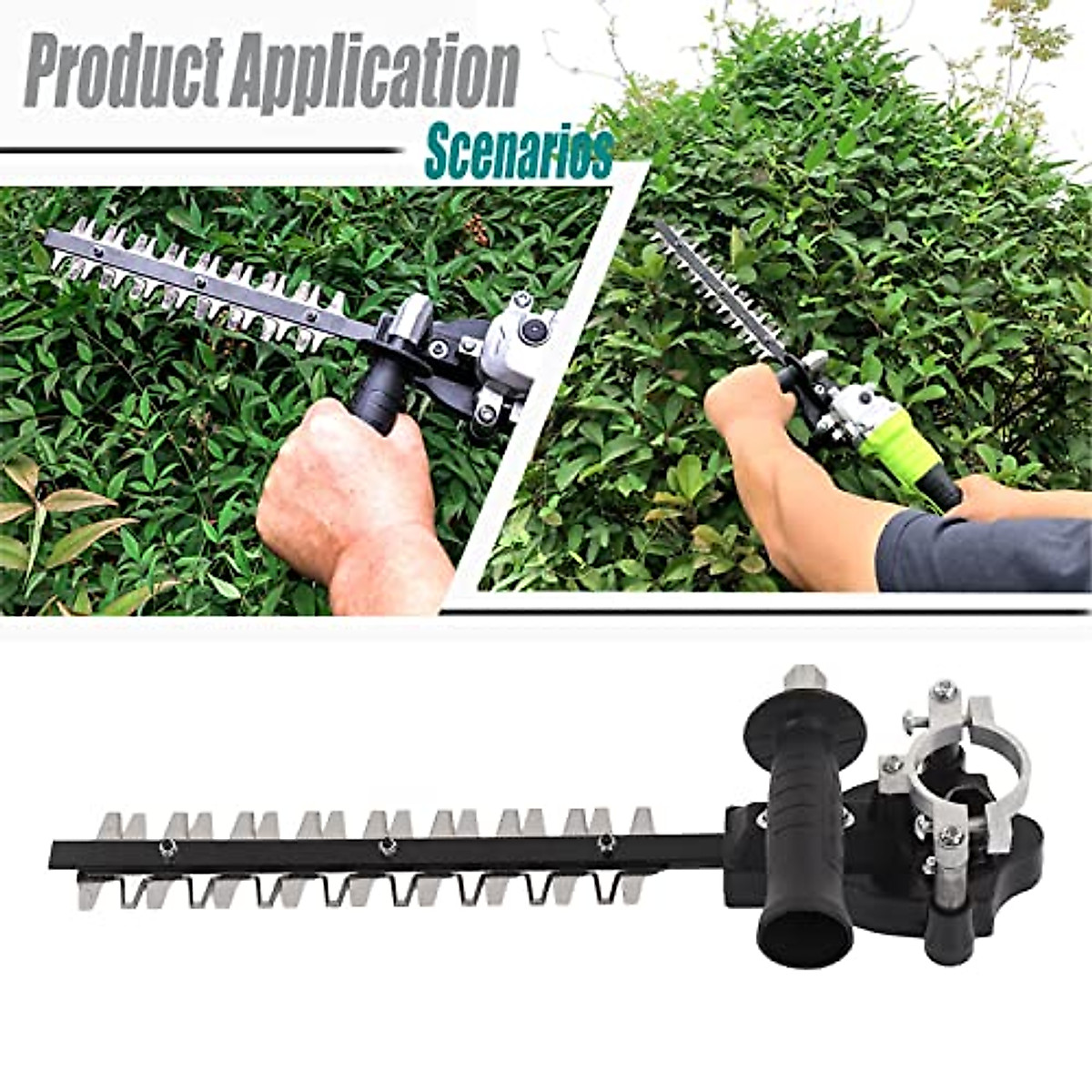 Angle Grinder Trimmers Attachment, Ergonomic Design Hedge Trimmer Adapter Durable Smart Operation Good Match for Garden