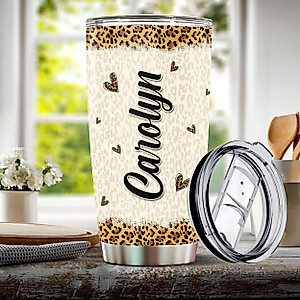 WONWIX Personalized Chicken Tumbler Funny Rooster Gifts for Women Insulated Stainless Steel 20oz With Lid Travel Cup Coffee Mug Water Bottle Gift for Her Girl Friends