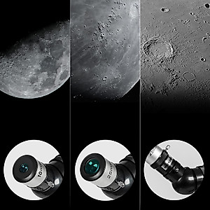 Telescope for Kids Adults Astronomy Beginners over 8 Years Old, 70mm Aperture Astronomical Refractor Telescopes with Phone Adapter & Wireless Remote, Astronomy Space for Christmas Birthday