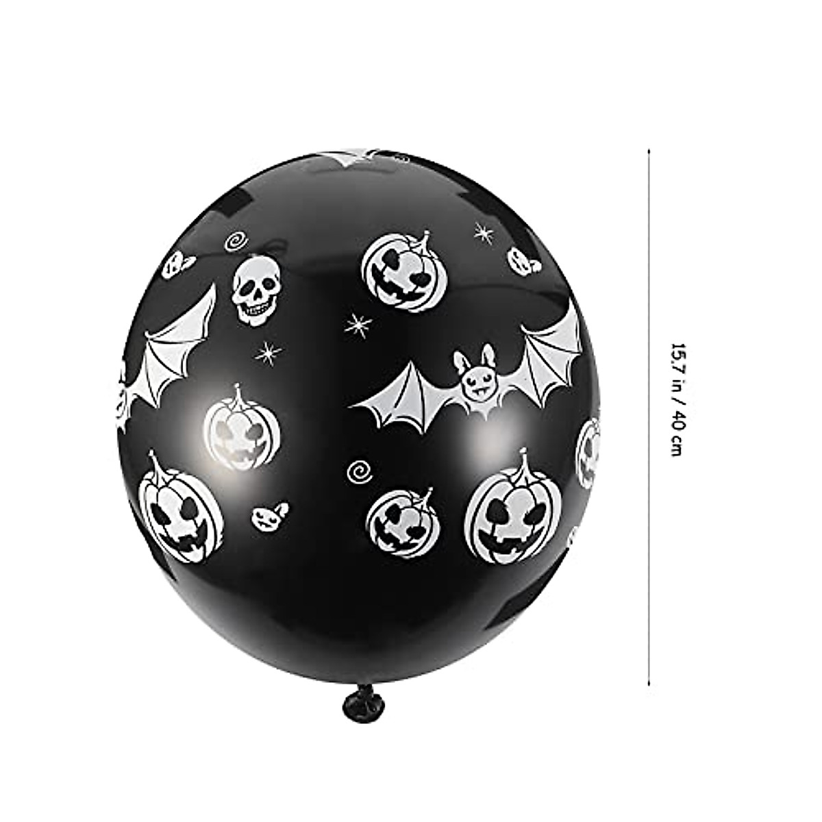 jojofuny 600 pcs Decorations Halloween Happy Balloons Pumpkin Gray Black Punch Orange Web Decoration Party Unique Balloon for Random Spider Ghost Style Supplies Festival Decor Pretty Latex