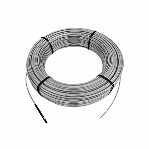 Schluter Systems Ditra Heat Electric Radiant Floor Heating Kit: Prog. Touchscreen Smart WiFi Thermostat DHERT105/BW, Heated Cable 120V 11 Sq Ft, Peel&Stick Duo Uncoupling Membrane 16.8 Sq Ft