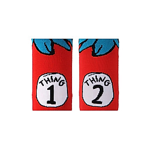 elope Dr. Seuss Thing 1 & 2 Costume Socks for Kids