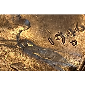 1946 D Lincoln Wheat Cent D/D Error Penny Penny Seller MS-63