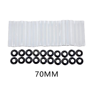 Gazechimp 70mm Garage Door Hinge Quiet Roller Sleeves, Garage Track Replacement Parts Precision Bearings High Load Standard Rollers Hardware Tools